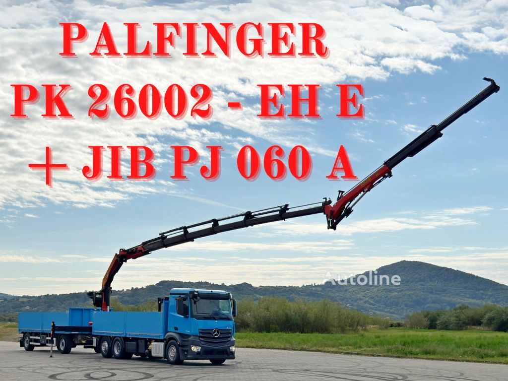 Mercedes-Benz ANTOS 2545 kamion s ravnom platformom + prikolica sa ravnom platformom
