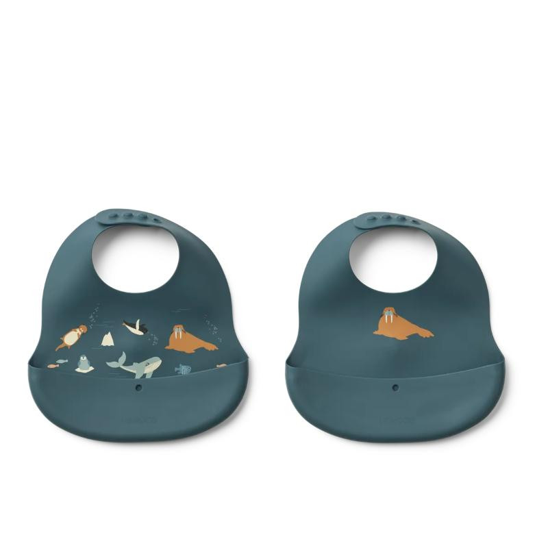 Liewood silik portikla 2pcs Ember,Arctic Sea/Ocean