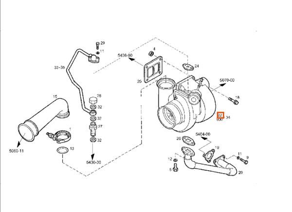 61321040 turbokompresor za IVECO EuroTech (MP) kamiona
