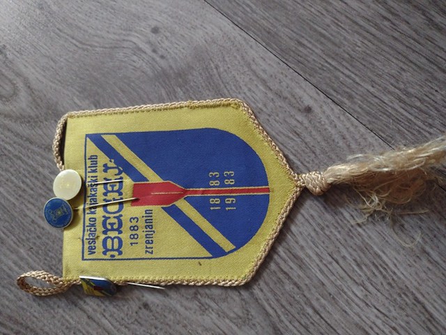 Zastavica Veslacko kajakaski klub Begej Zrenjanin