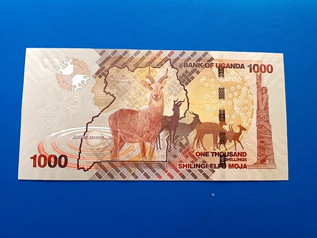 Uganda 1000 šilinga 2022 UNC
