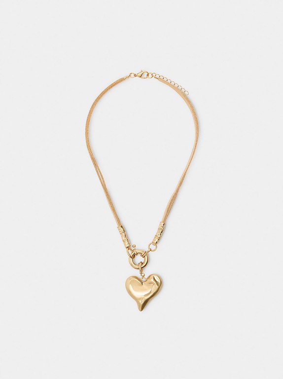 SHORT NECKLACE WITH HEART PENDANT