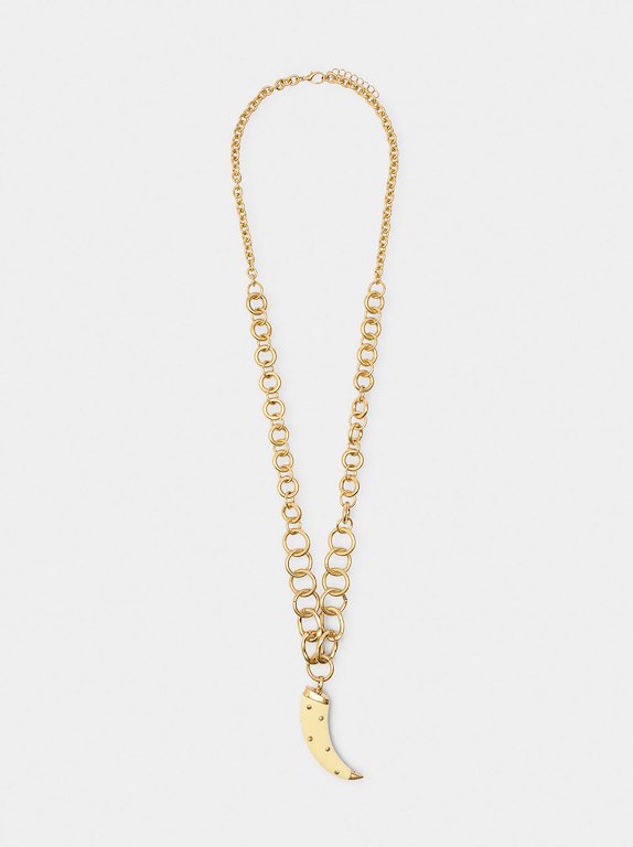 LONG NECKLACE OF LINKS WITH PENDANT