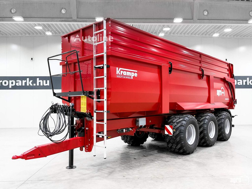 Nova Krampe Big Body 900 (BB 900) 28 tons capacity, 46,1 m3, 3 axles, 80 cm prikolica kiper