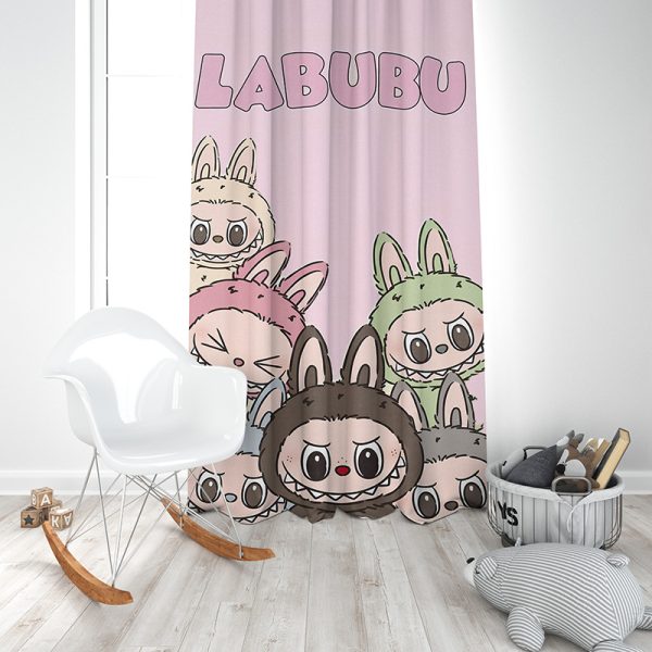 Dečiji draper (Jedno krilo) 140x250cm – D-072 – Labubu roze