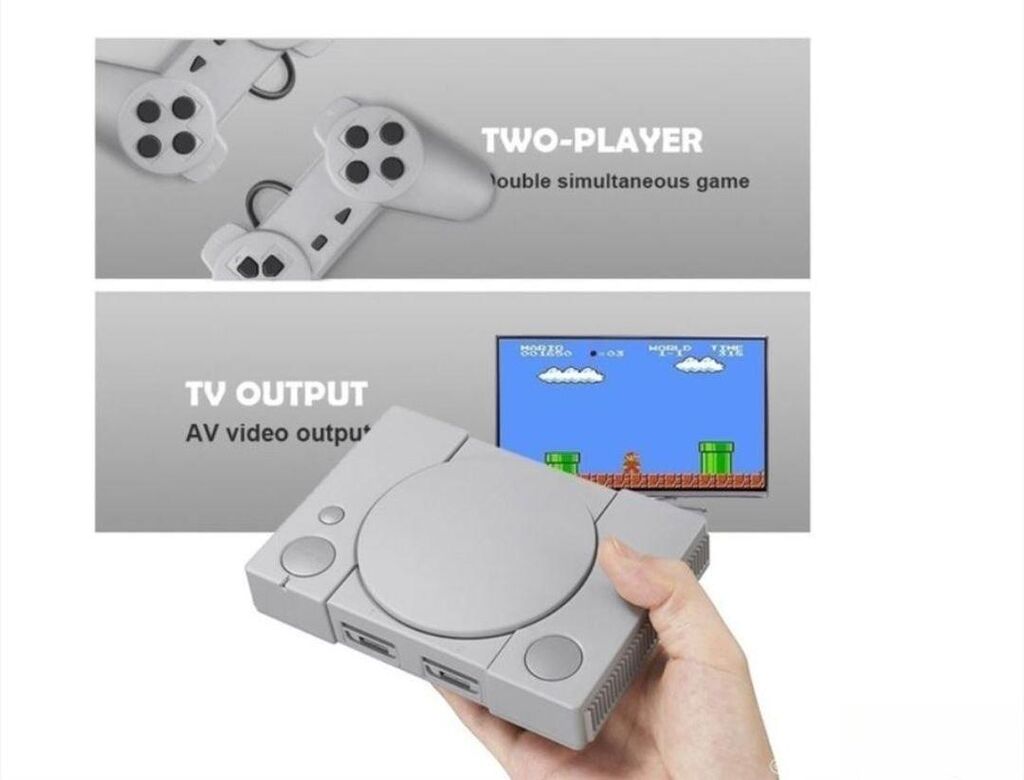 TV Game Konzola sa 2 Džojstika i Pištoljem TV Game konzola sa 16