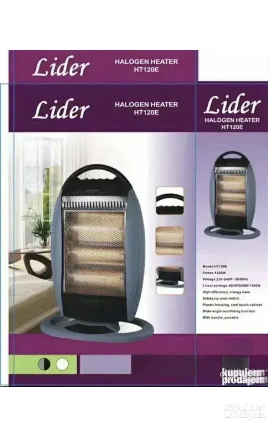 Grejalica Lider 1200W - Kvarcna HT120 Dobrodošli u Davidov shop