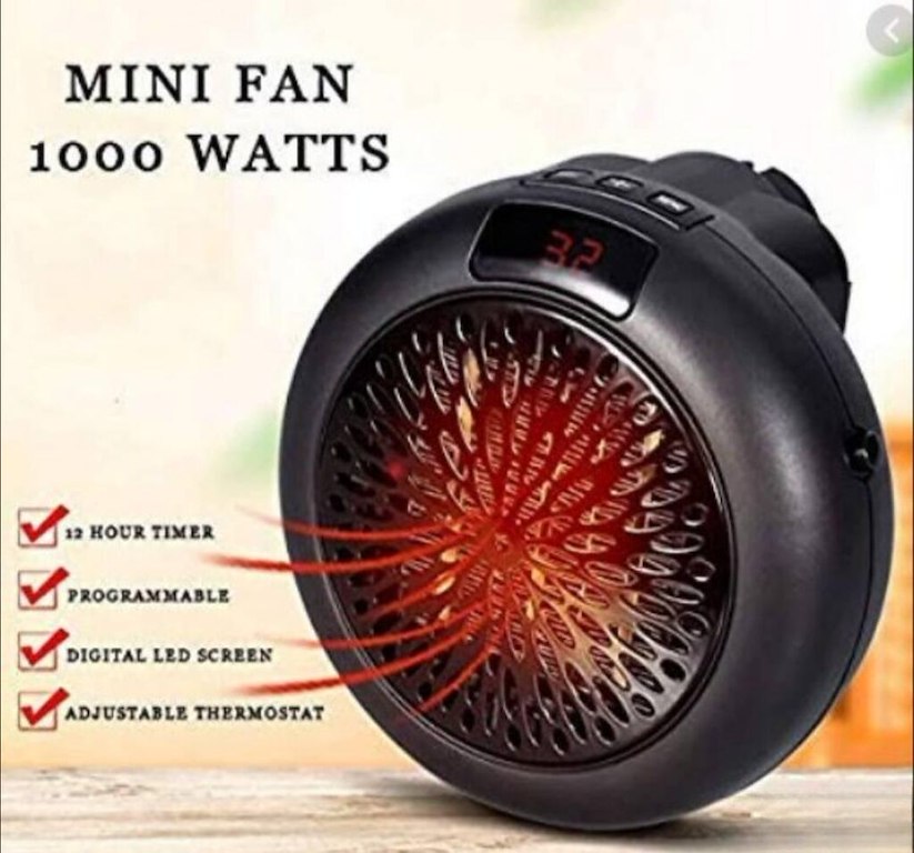 Okrugla mini grejalica 900W Kompaktna i praktična mini grejalica od