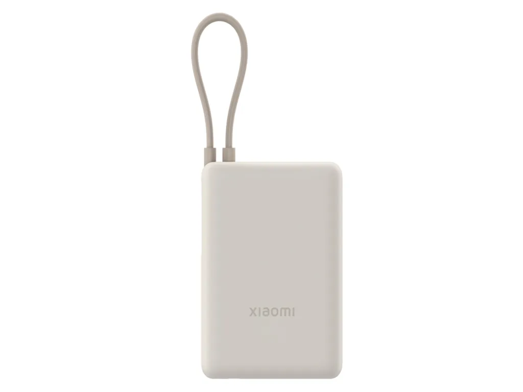 Power bank XIAOMI 33w/10000mAh/integrisan kabl/bež