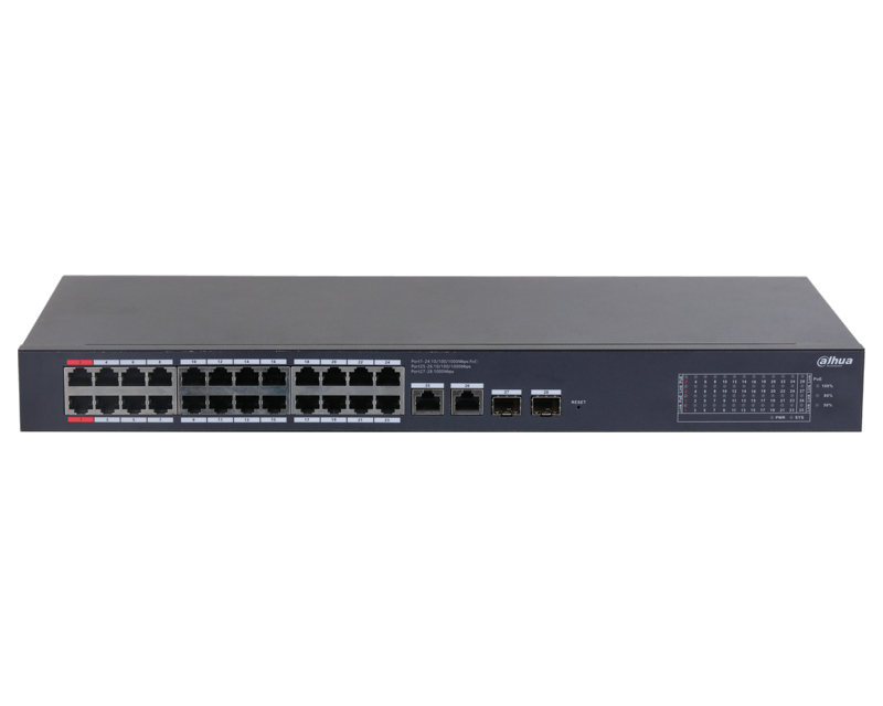 DAHUA CS4228-24GT-375 28-Port Cloud Managed Desktop Gigabit Switch with 24-Port PoE