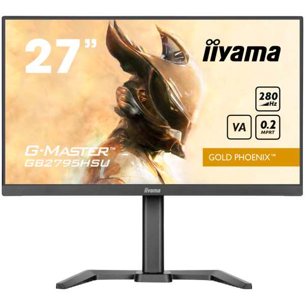 27inch Fast VA Gaming G-Master Gold Phoenix Free Sync Premium 1920x1080 at280Hz 300cd 4000:1 HDMI DP Speakers USB Black Tuner 15cm Height S