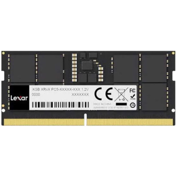 Lexar DDR5 16GB 262 PIN So-DIMM 5600Mbps, CL46, 1.1V- BLISTER Package, EAN: 843367132454 ( LD5S16G56C46ST-BGS )