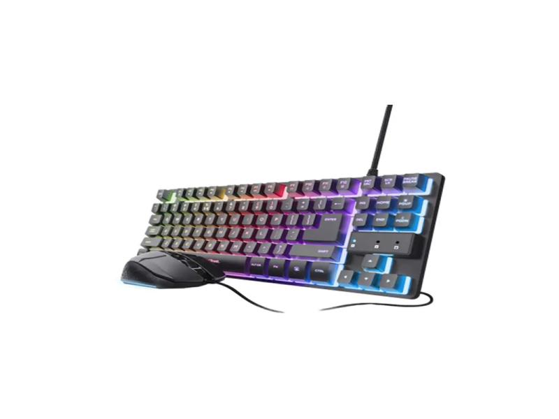 TRUST TASTATURA+MIŠ 2-IN-1 GAMING SET/TKL/US/CRNA