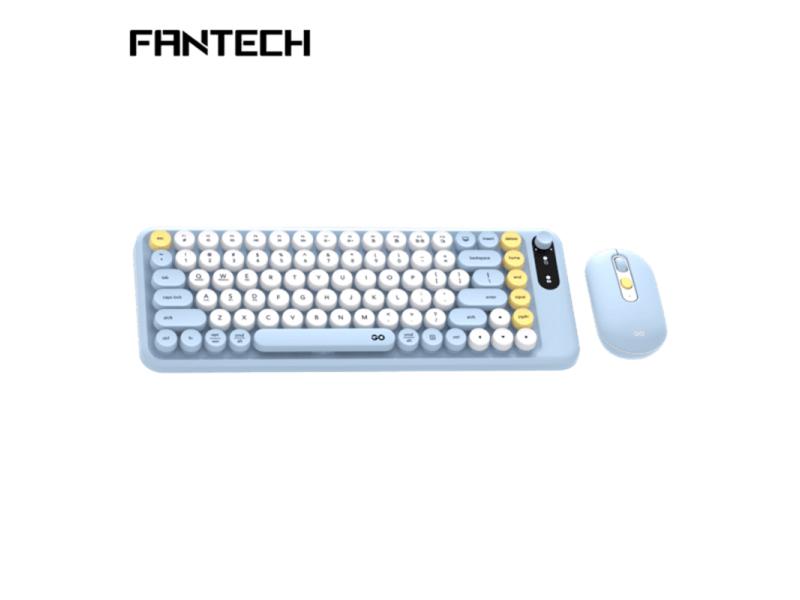 FANTECH COMBO MIŠ TASTATURA WIRELESS WK-898 GO MOCHI85 PLAVA