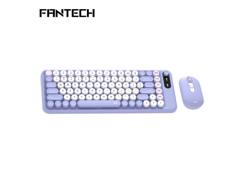 FANTECH COMBO MIŠ TASTATURA WIRELESS WK-898 GO MOCHI85 LJUBICASTA