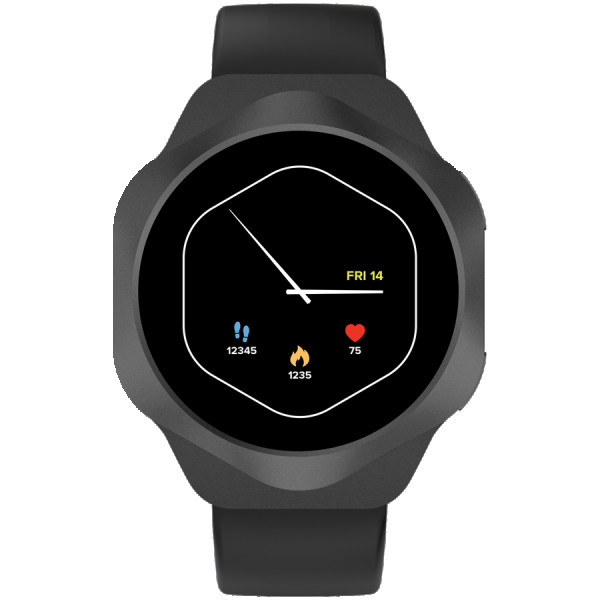 CANYON Smart Watch Hexagon 88 BT-CALL Black ( CNS-SW88BB )