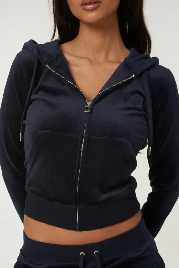 Juicy Couture Ženski duks sa kapuljačom Robertson, Teget