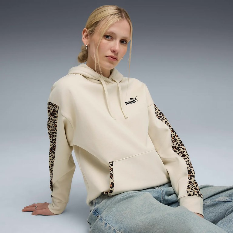 Puma Ženski duks Ess Graphic Animal Comfort Hoodie FL, 688084-87, Bež