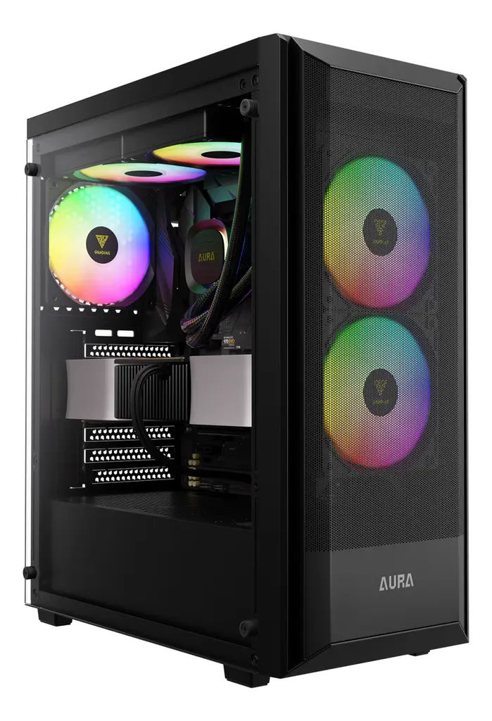 Gamdias Gaming kućište Aura GC6 Elite, Midi Tower, Bez napajanja, ARGB, Crno
