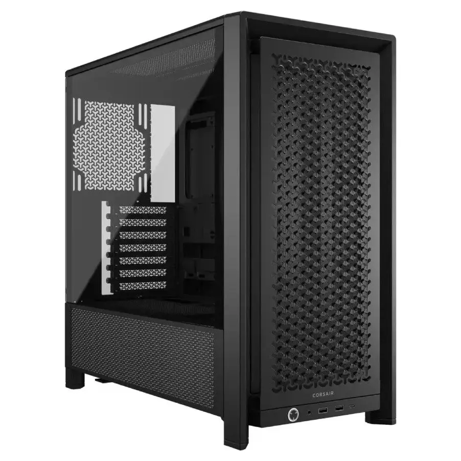 Corsair Kucište FRAME 4000D Mid-Tower, ATX, Kaljeno staklo, Bez napajanja, Crna