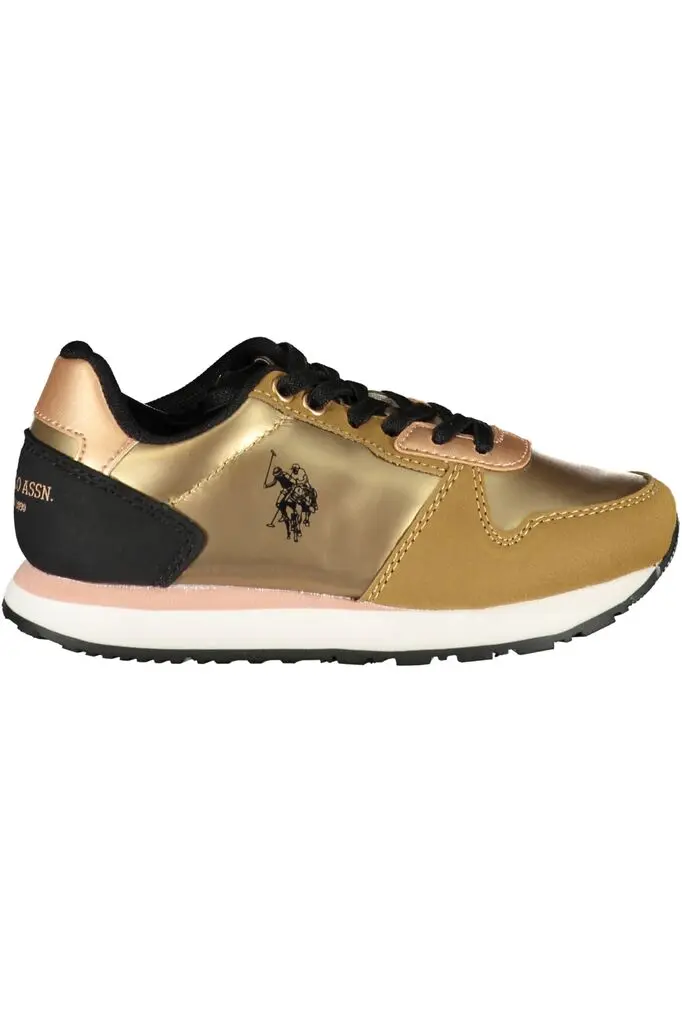U.S. polo Assn. Patike za devojčice Nobik011Kcnh2_Orbrwblk01, Zlatne boje