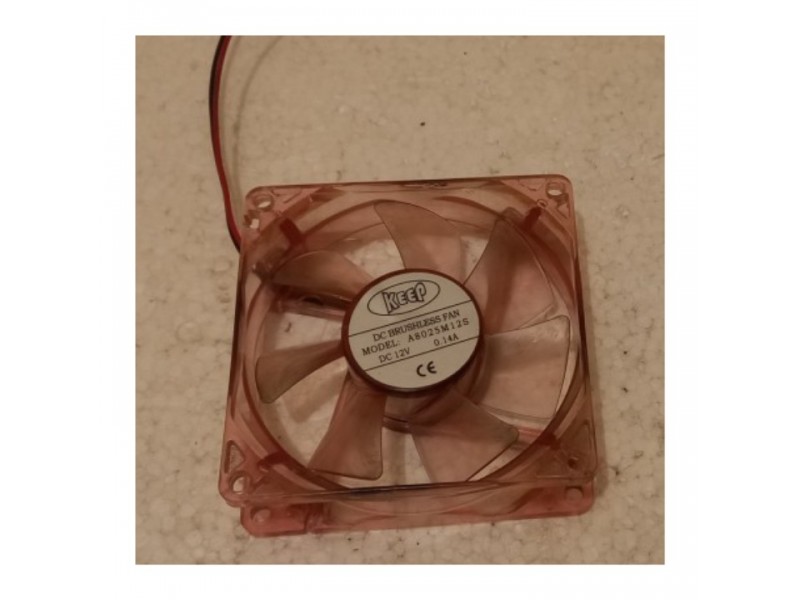 Ventilator 8x8 cm 12V 0.14A