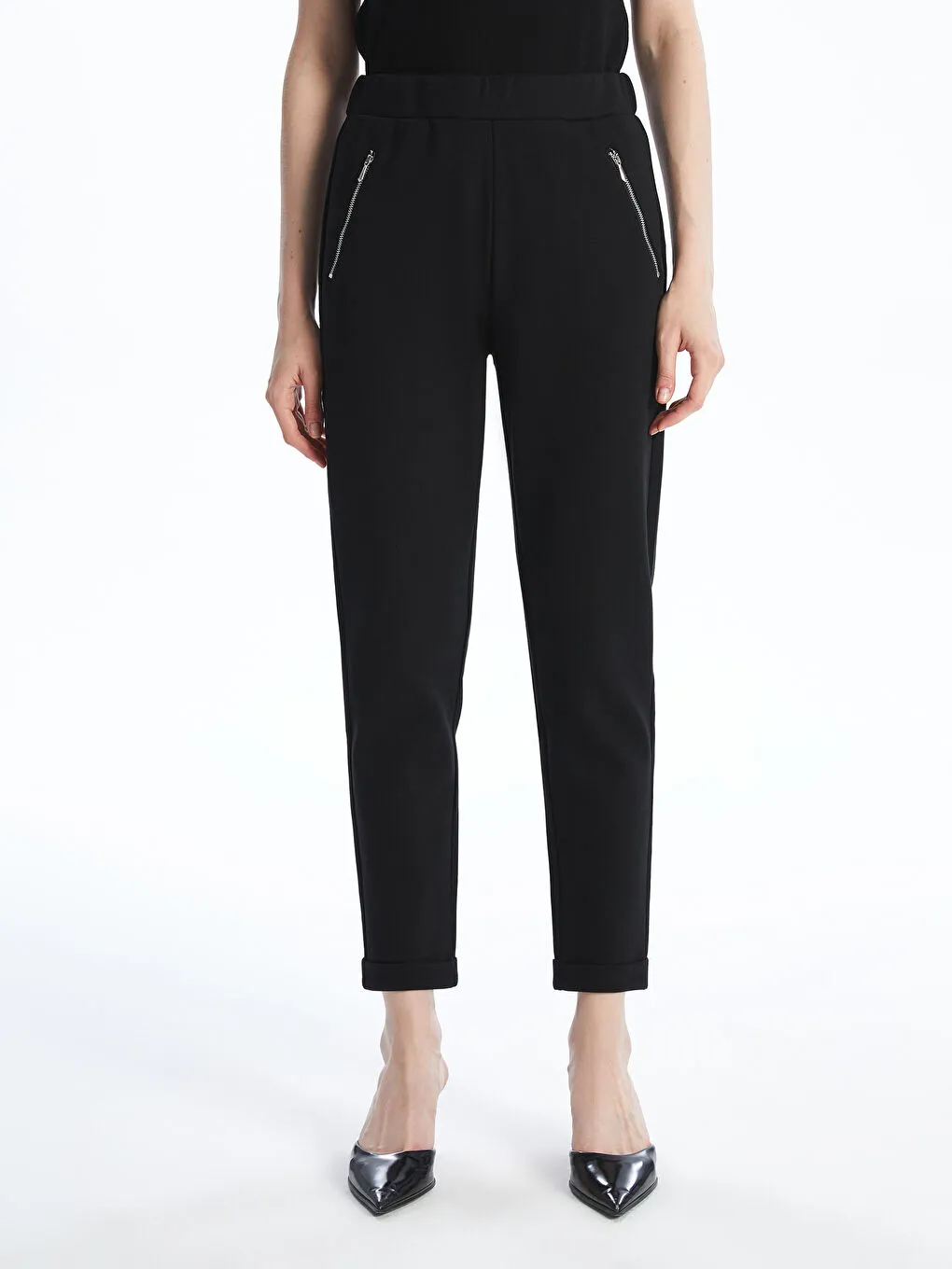 LCWAIKIKI Basic Pantalone Sa Elastičnim Strukom Za Žene