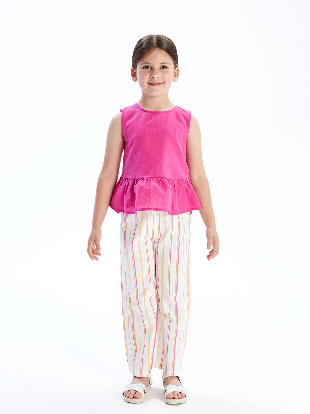 LCW Kids Standardni Kroj Poplin Bluza Sa Volanima Za Dečji