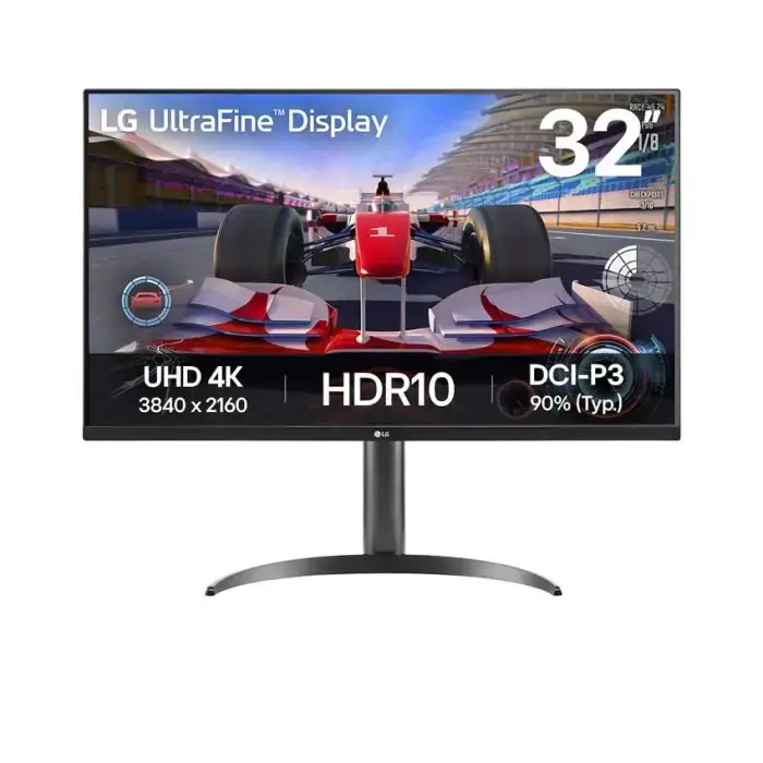 LG monitor 32UR550K-BVA, 32", VA, 4K, 3840x2160, 4ms, 250cd, 60Hz, 2xHDMI, DP, 2x5w zvučnici, HAS, tamno sivi