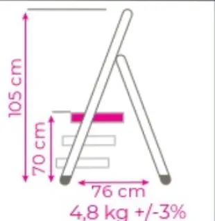 Merdevine SUPERMAX 3 white