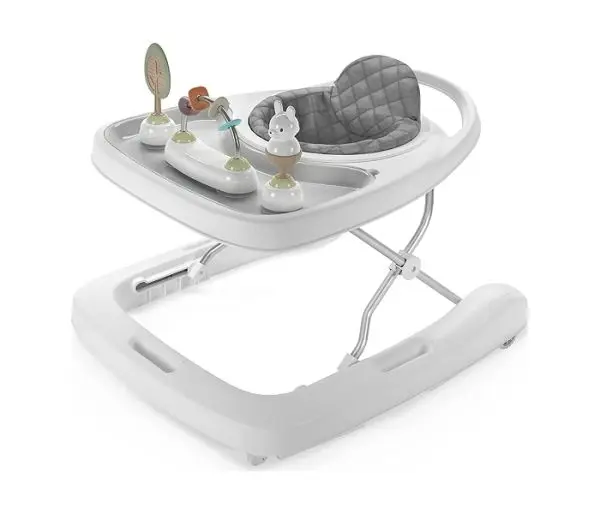 KIDS II Dubak guralica za bebe Ingenuity Step&Sprout 3u1 First Forest 12904 sivo-bela
