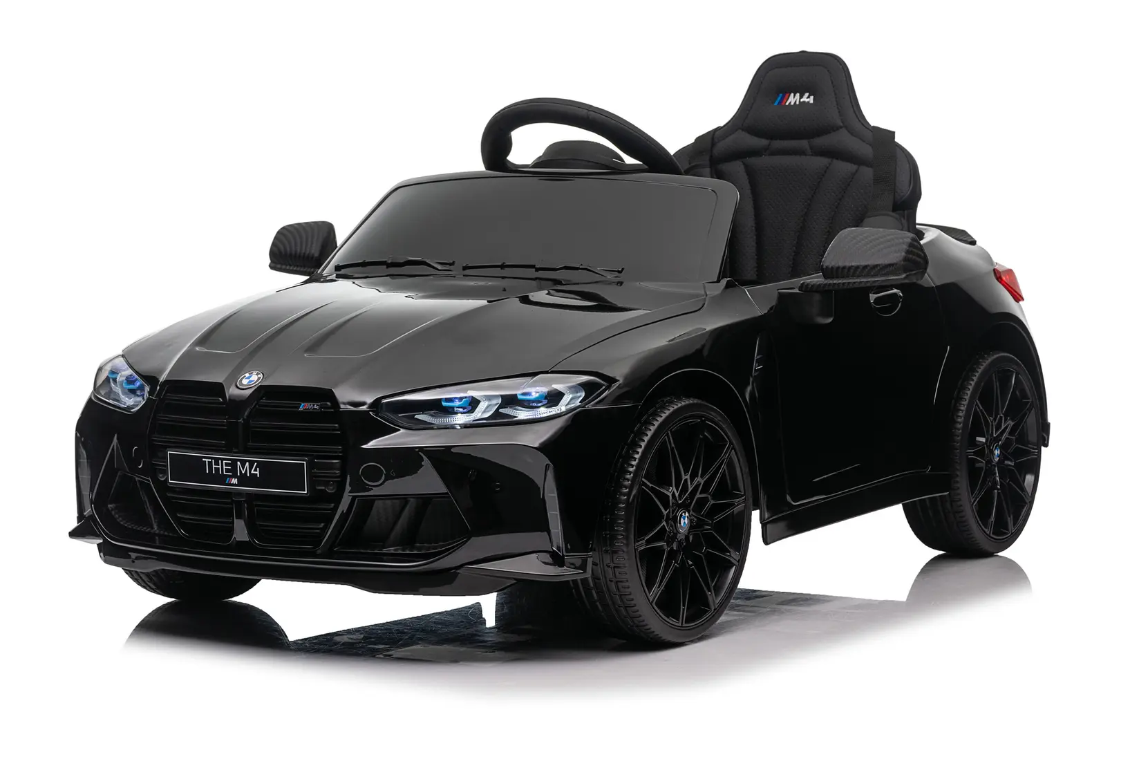 Premium Stil Automobil na akmulator za decu BMW M4, 12V, Crni