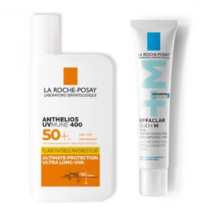 La Roche Posay Set krema za lice Anthelios UV MUNEF50+ 50ml + Effaclar Duo+ M 40ml