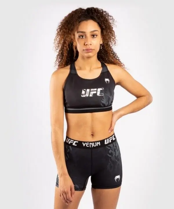 Venum Ženski sportski grudnjak UFC Authentic Fight Week, L, Crni