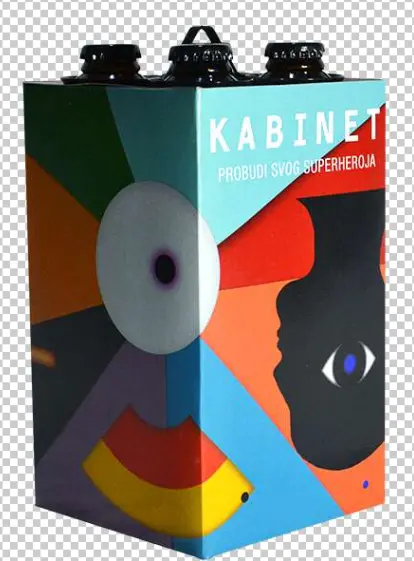 Kabinet Pivo Probudi svog superheroja, 4 komada