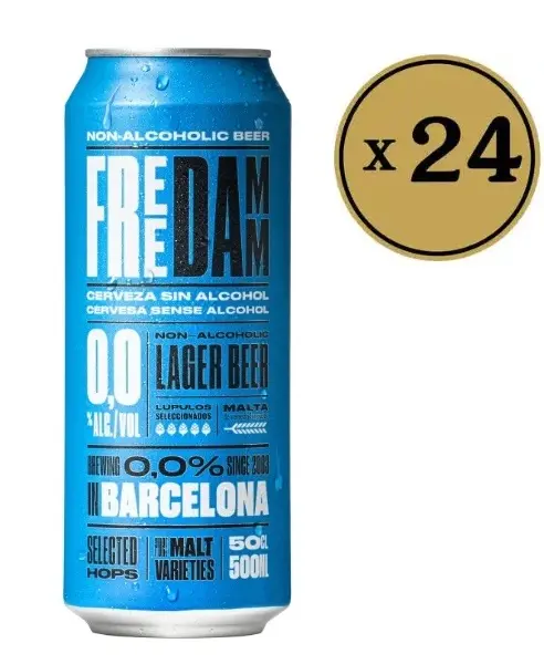 Estrella Damm Pivo Free 0%, 0,5l, 24 komada
