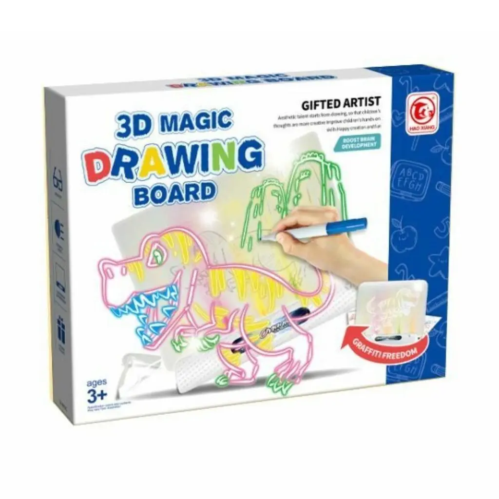 Magična 3D tabla za crtanje, 6 boja