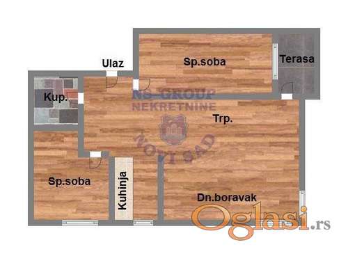 Dvoiposoban, 50m2, Sadovi