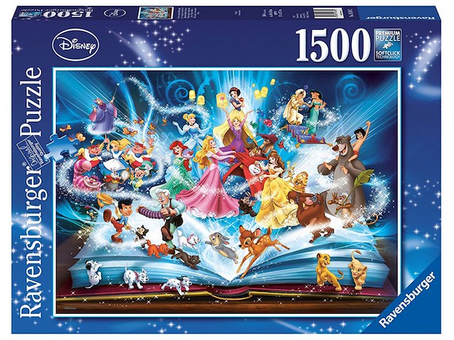 Ravensburger puzzle Disney - Čarobna knjiga bajki 1500 delova