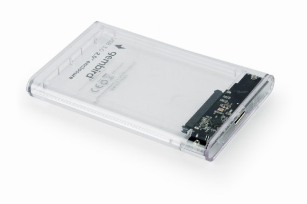 USB 3.0 2.5'' enclosure, for 9.5 mm drive, transparent plastic ( EE2-U3S9-6 )