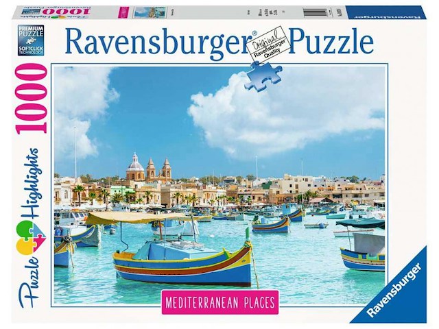 Puzzle 1000 delova Mediteranska Malta Ravensburger
