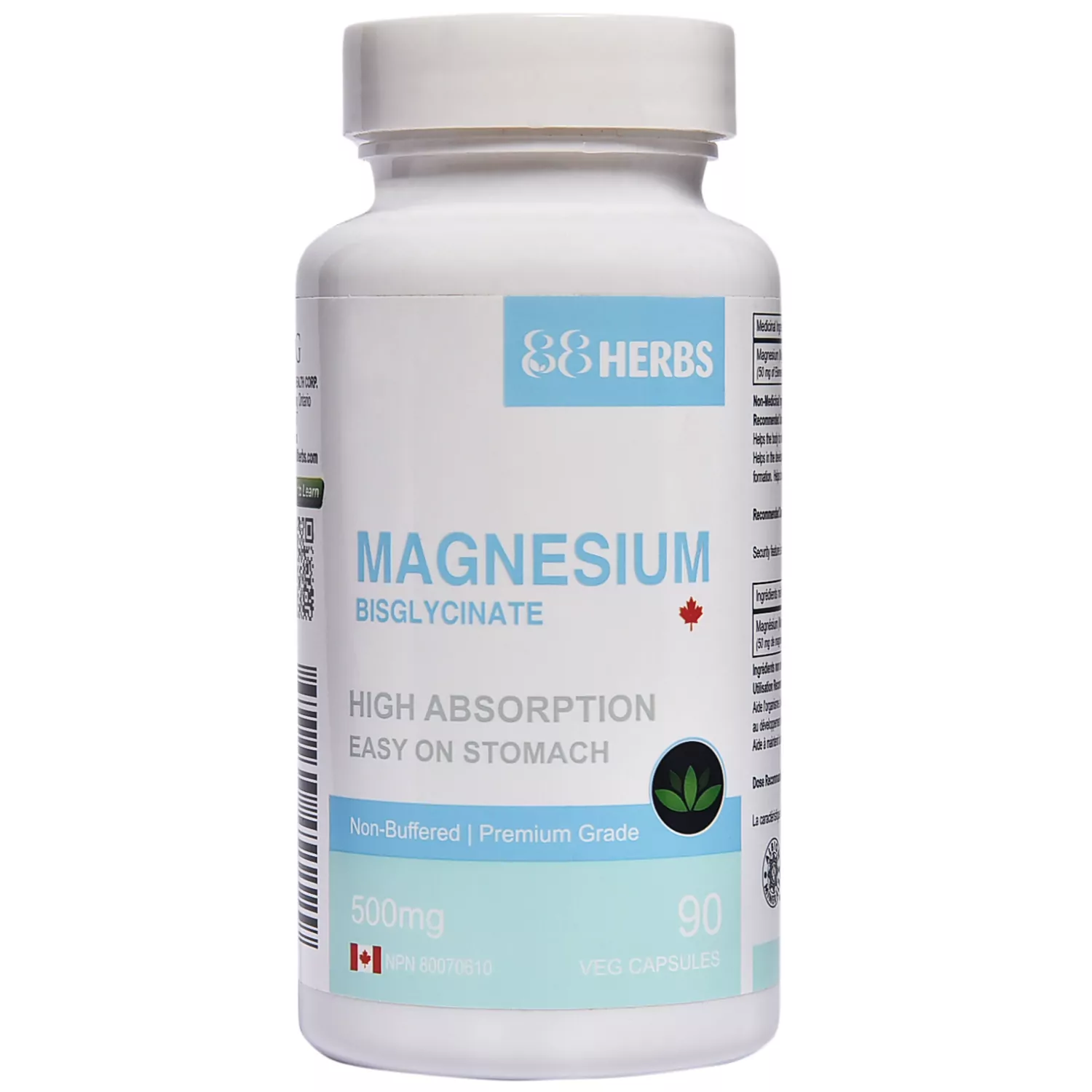 MAGNEZIJUM BISGLICINAT 500 MG – 88HERBS: MAKSIMALNA APSORPCIJA