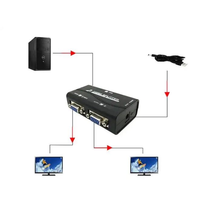 VGA spliter 12 2 porta V-SP112 aktivni