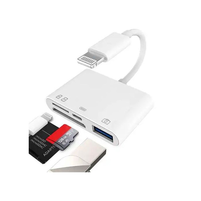 Lightning čitač kartica 4u1 1*USB3.0+1*SD+1*TF+1*TIP C