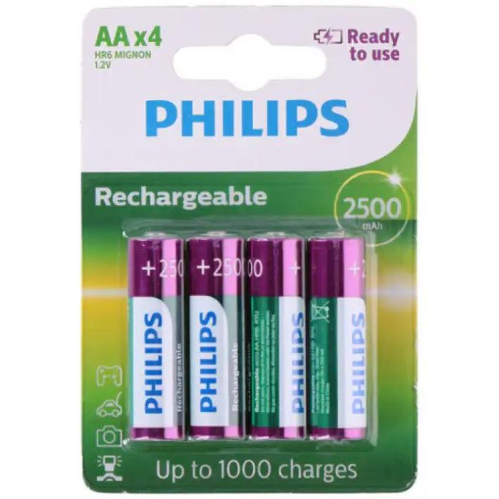 Philips Baterija AA NiMH 1.2V 2500mAh (14)