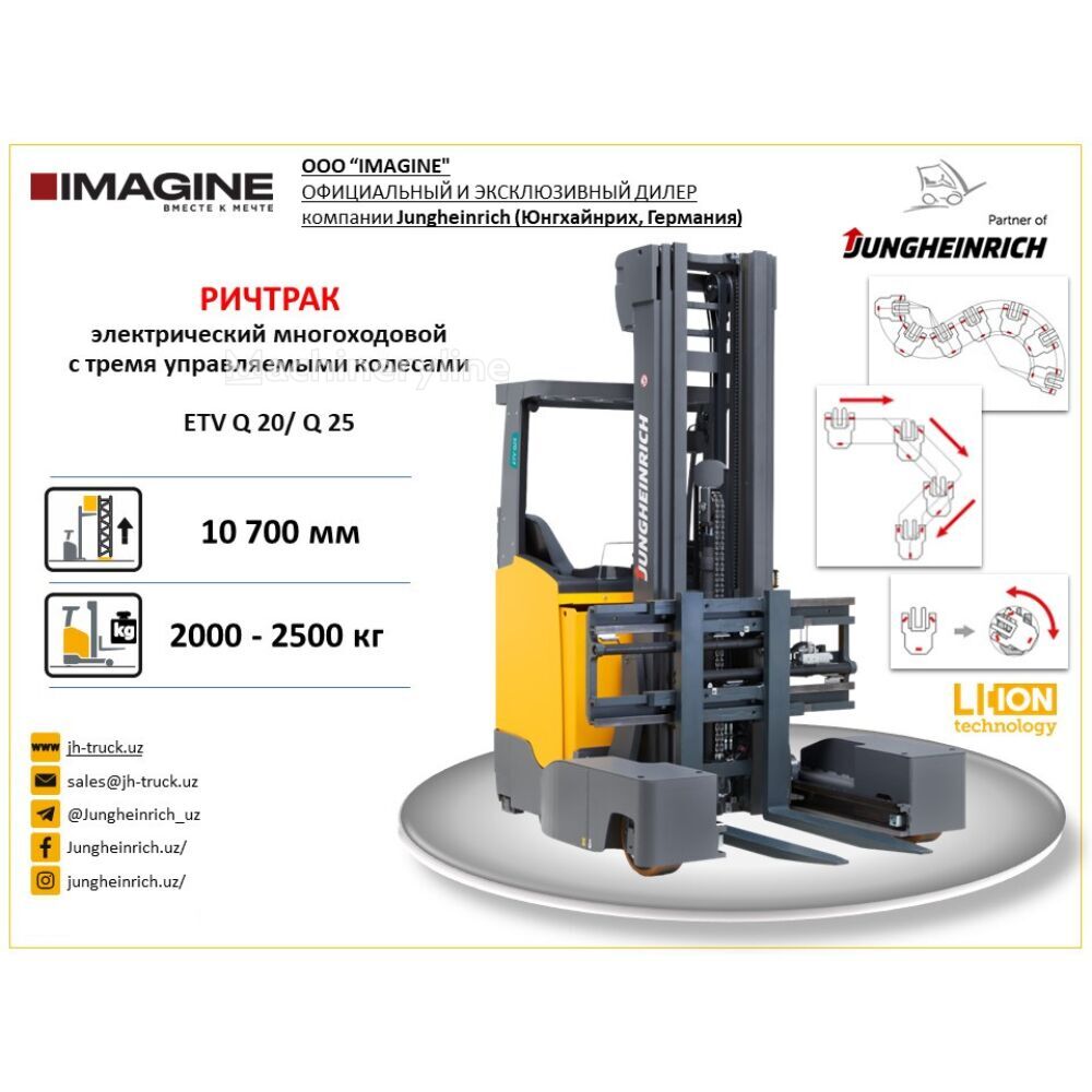 Novi Jungheinrich ETV Q20/Q25 regalni viljuškar