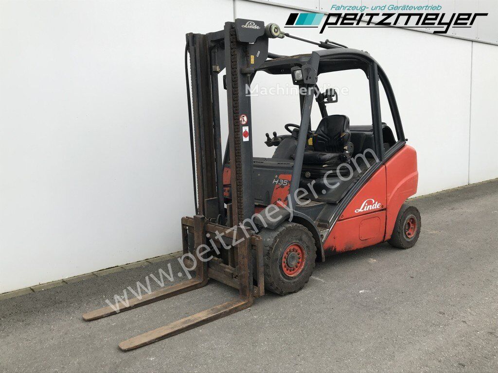 Linde Gabelstapler H 35 T Gas + Seitenschieber viljuškar na gas