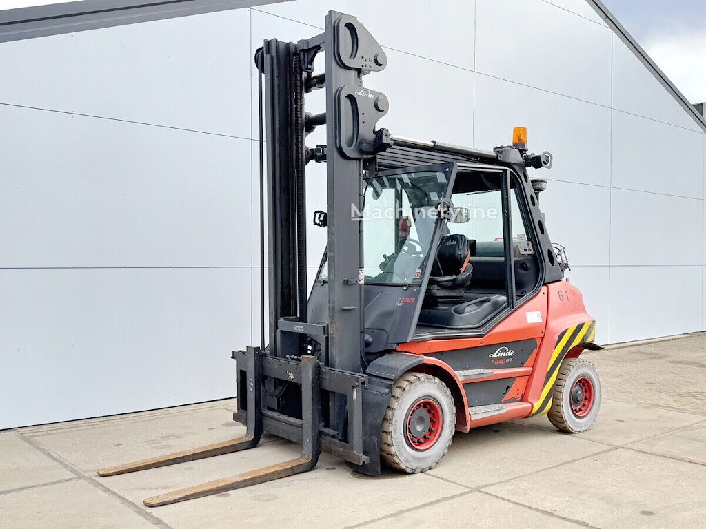 Linde H60T-03 - Duplex viljuškar na gas