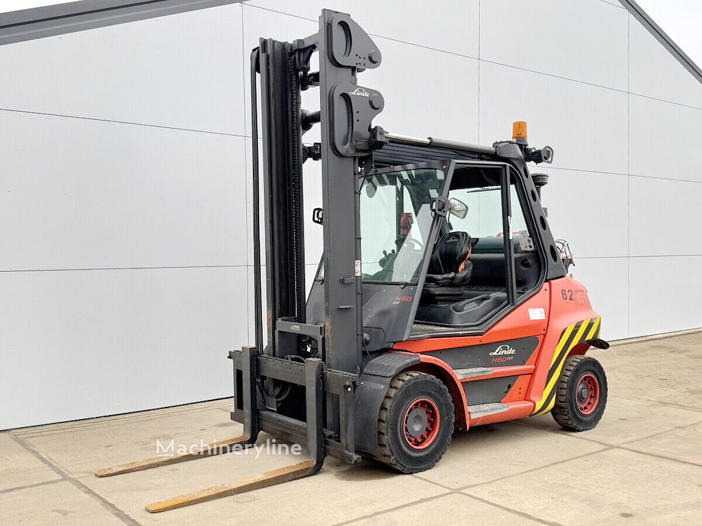 Linde H60T-03 - Duplex viljuškar na gas