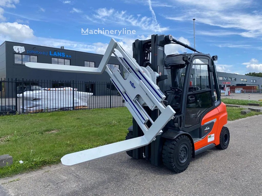 Linde H35D-01 Cascade rotating fork clamp dizel viljuškar
